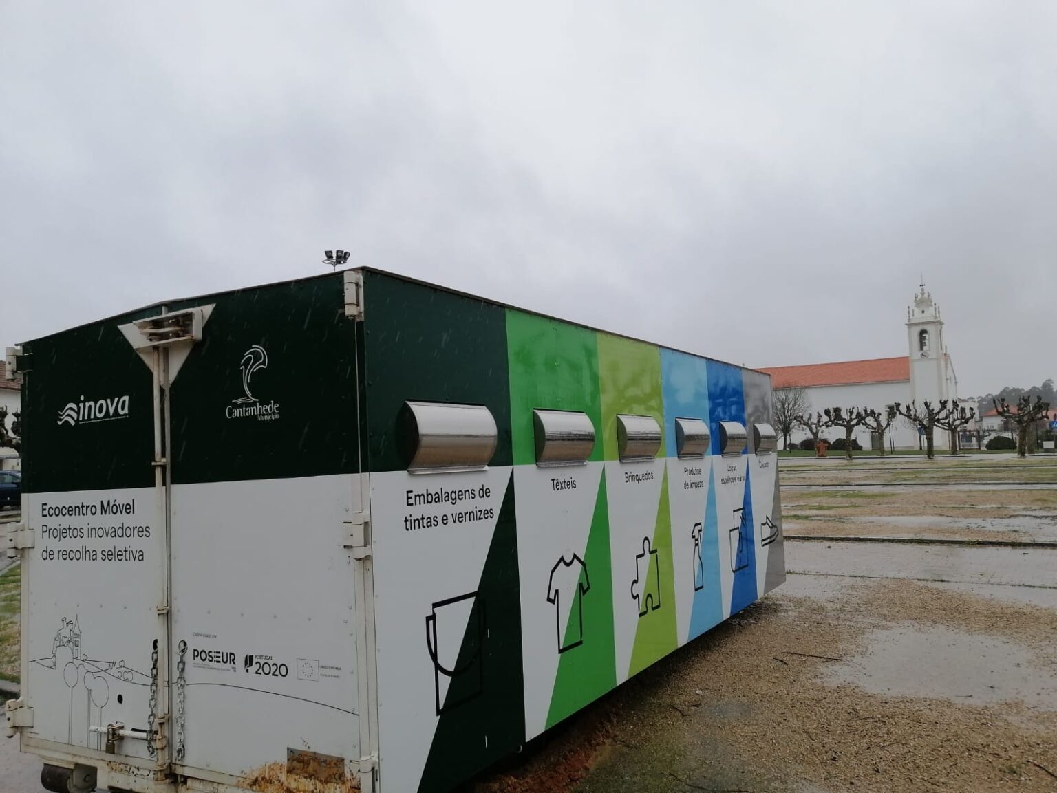 ♻ o Ecocentro Móvel já se encontra instalado na TOCHA